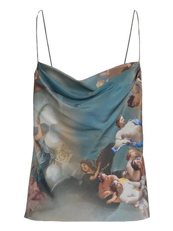 Balmain Top Size Silk - Blue