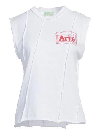 Aries Sleeveless Cotton T-shirt - White