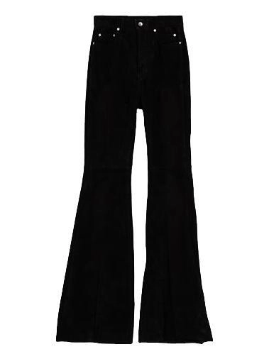 Rick Owens Pants Size Calfskin - Black