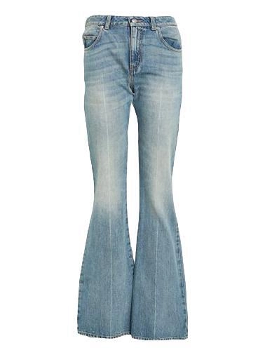Alexander McQueen Jeans Size Cotton, Calfskin - Blue