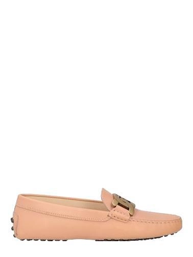 TOD'S Leather Loafers With Embellishment - Pink