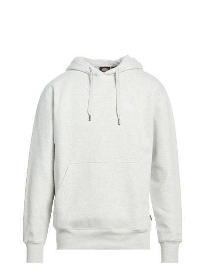 Dickies Cotton Polyester Embroidered Logo Hooded Sweatshirt - Light Grey