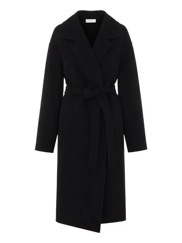 THE ROW Ciara Wool Long Coat - Black