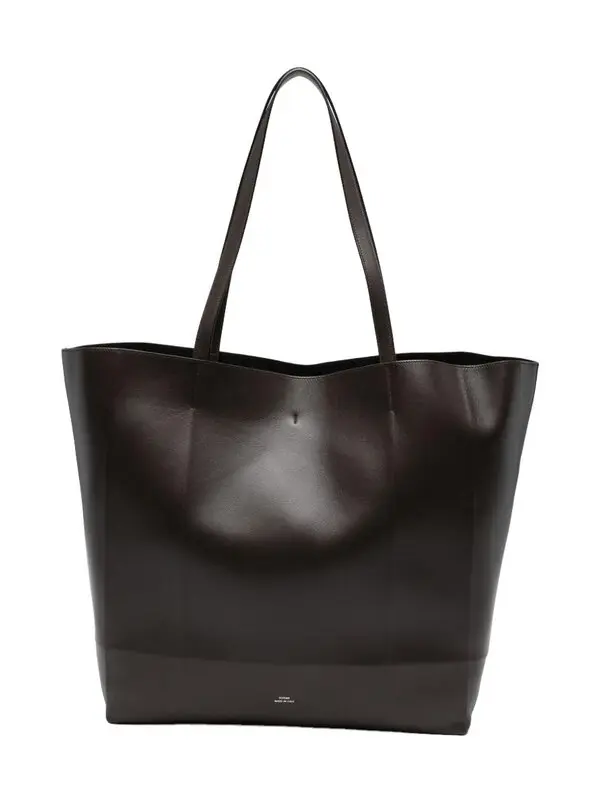 TOTEME Roam Leather Tote Bag - Brown
