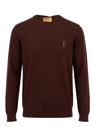 TOD'S Merino Wool, Silk, And Cashmere Sweater - Brown