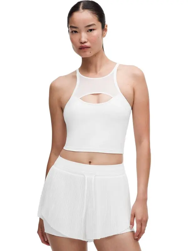 Lululemon Ace Advantage Mesh-panel Tennis Tank Top - White/white