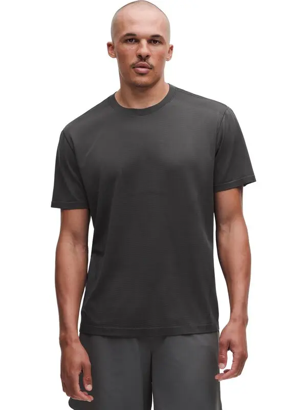 Lululemon Metal Vent Tech Relaxed-fit Short-sleeve Shirt - Black/graphite Grey