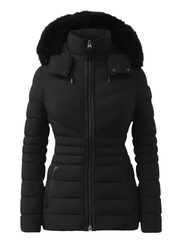 Mackage Patsy-shz Agile 360 Down Jacket With Shearling - Black