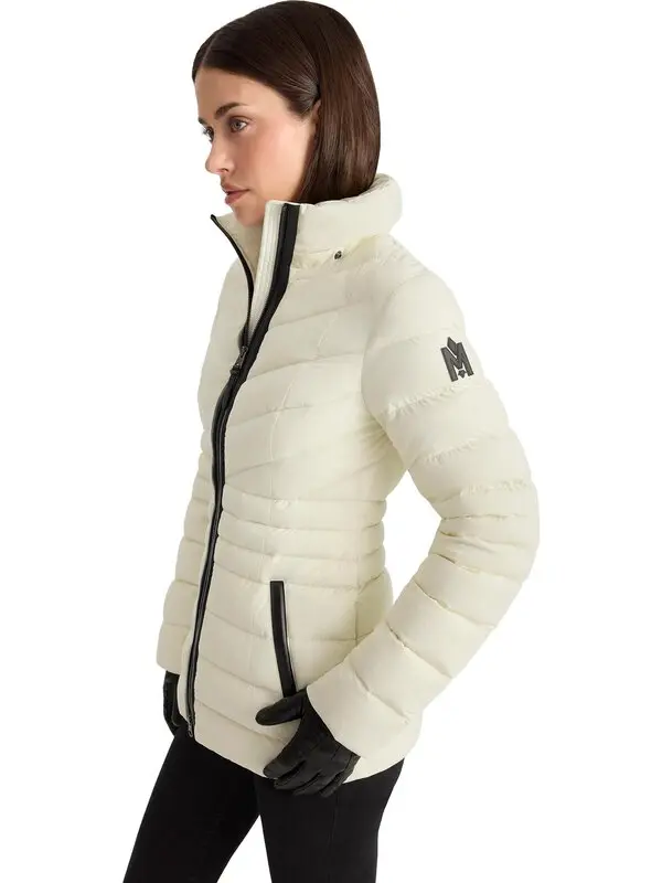 Mackage Patsy-nfrz Agile 360 Down Jacket With Hood - Cream