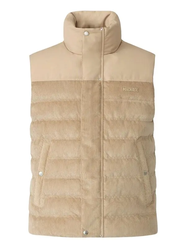 Mackage Brody-cdy Down Quilted Vest - Light Camel