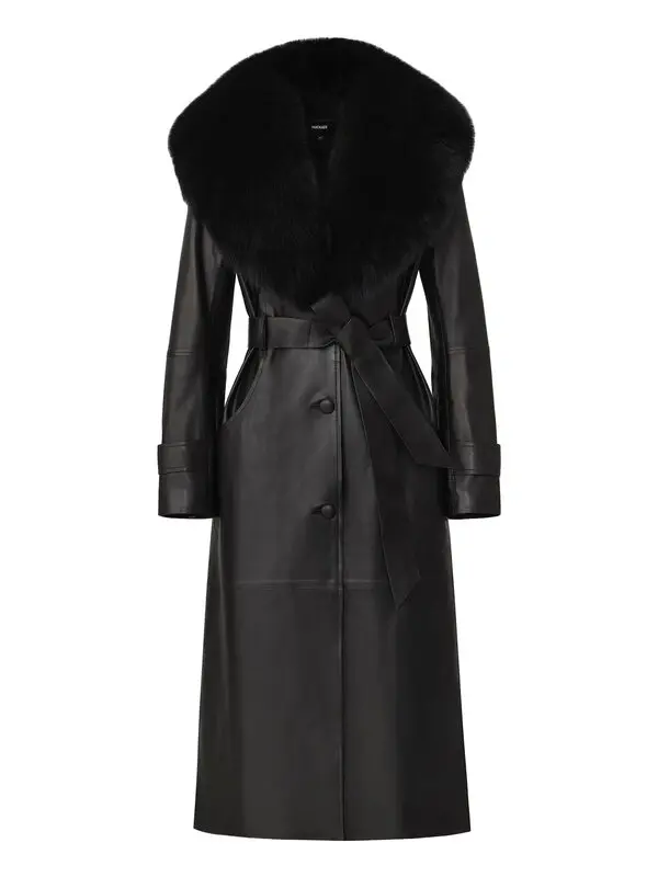 Mackage Angelly-bx Leather Coat - Black