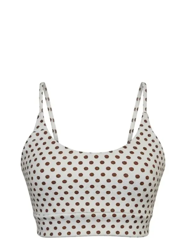 BEFITNESSLOU White / Brown Bra Cb Polkadot Comfy White & Brown - White/brown