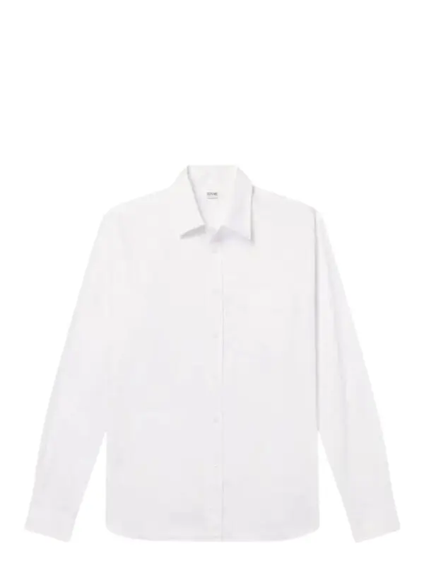 TOTEME Button-down Cotton-poplin Shirt - White