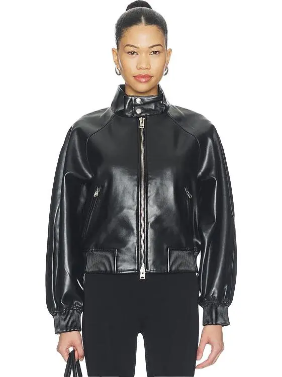AGOLDE Nova Bomber Jacket - Black