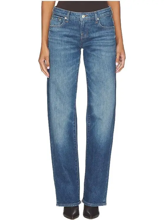 7 For All Mankind Low Straight Jean - Blue Core