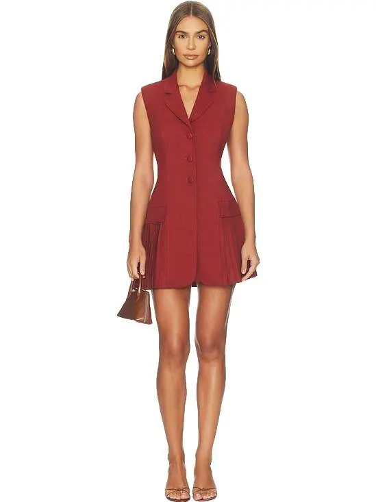 Astr The Label Gianna Dress In Red - Sienna