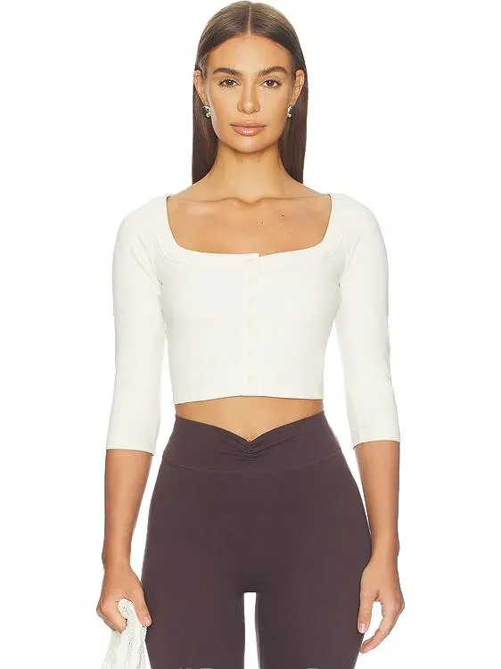 437 The Cropped Cardigan - Cream