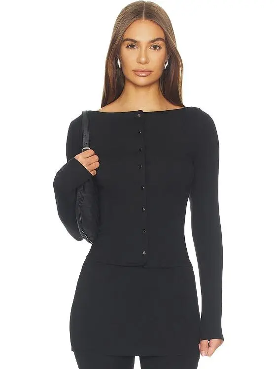 Astr The Label Holly Top - Black