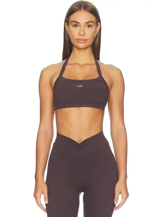 437 The Halter Bra In Brown - Espresso