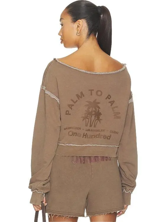 SWK Cropped Sweater - Mocha