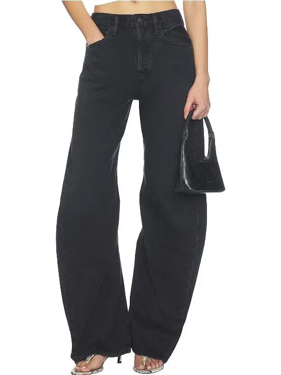 AGOLDE Spiral Jean In Black - Vanta