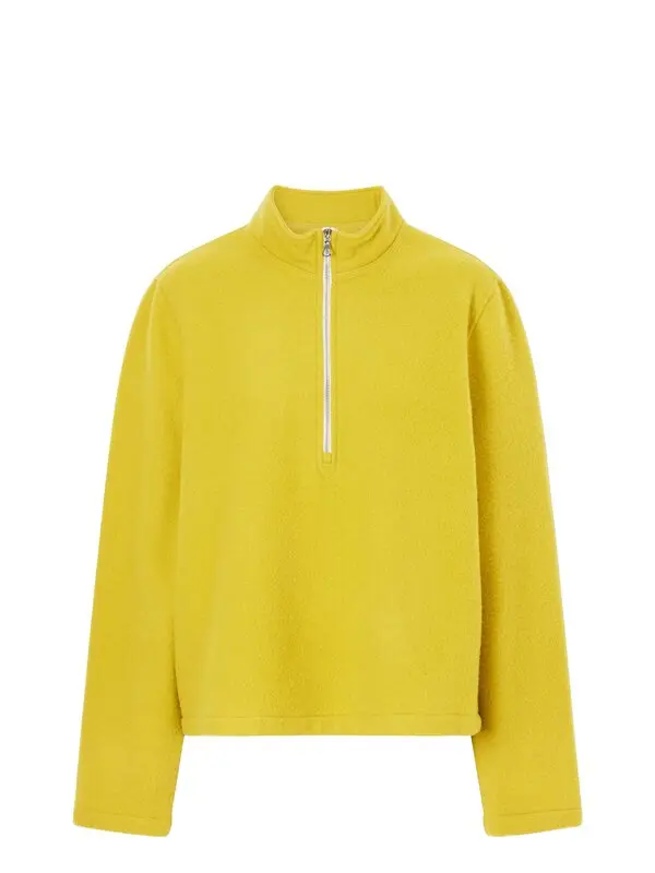 RIER City Wool-fleece Half-zip Sweatshirt - Yellow