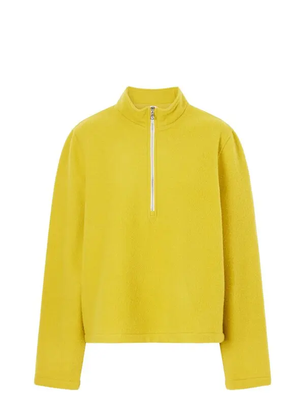 RIER City Wool-fleece Half-zip Sweatshirt - Yellow