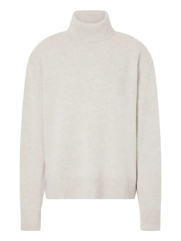 THE FRANKIE SHOP Gala Wool And Cashmere-blend Turtleneck Sweater - Beige