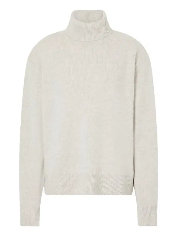 THE FRANKIE SHOP Gala Wool And Cashmere-blend Turtleneck Sweater - Neutrals