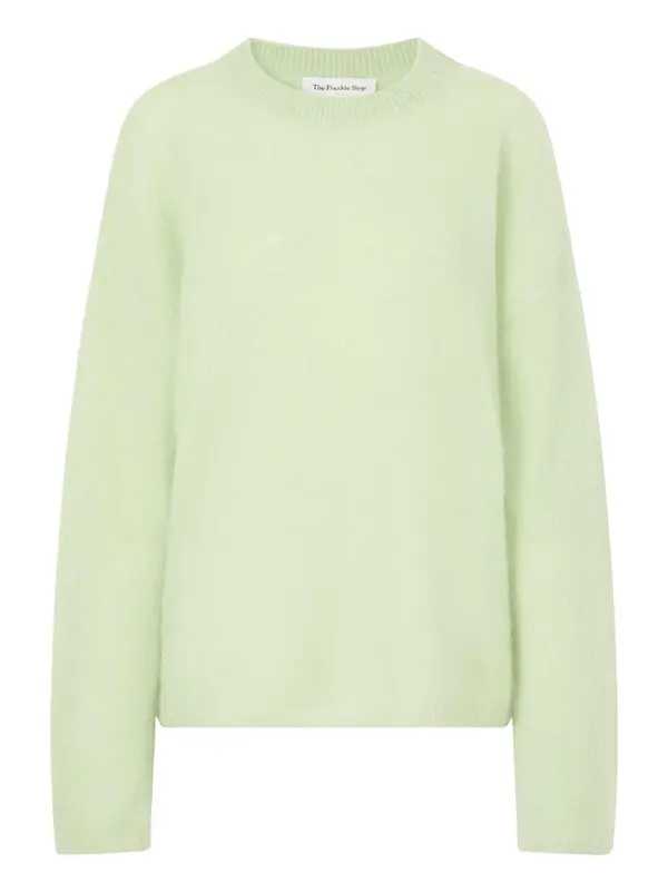 THE FRANKIE SHOP Timea Mohair And Wool-blend Sweater - Green