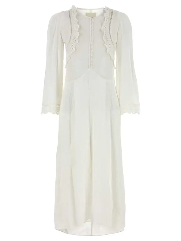 Isabel Marant Étoile Crepe Faustina Dress - White