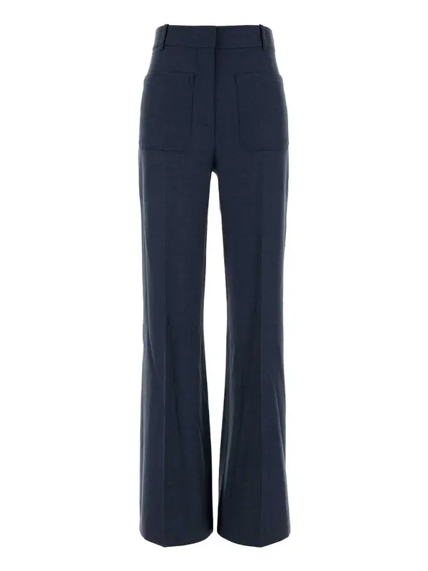 Victoria Beckham Twill Alina Pant - Blue