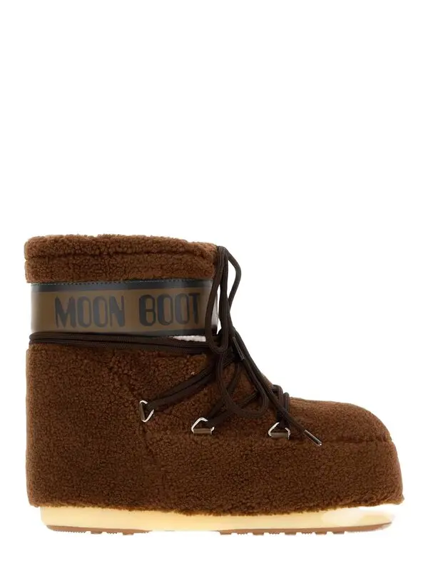 Moon Boot Eco Fur Icon Low Ankle Boots - Brown