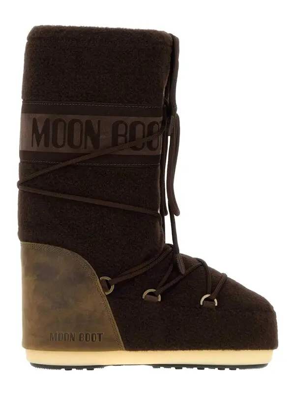 Moon Boot Felt Icon Boots - Brown