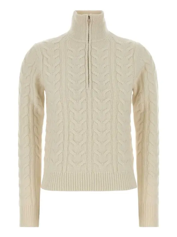 Max Mara Cream Cashmere Libero Sweater - Yellow