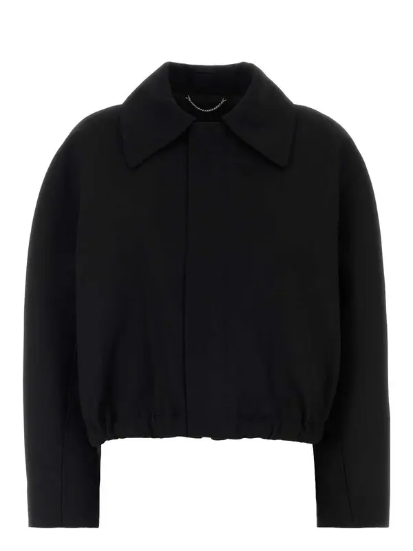 Victoria Beckham Wool Arden Bomber Jacket - Black