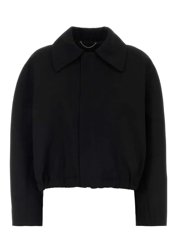 Victoria Beckham Wool Arden Bomber Jacket - Black