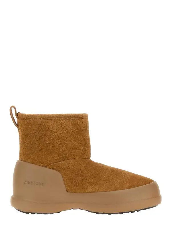 Moon Boot Camel Suede Mezzaluna Mid Ankle Boots - Brown