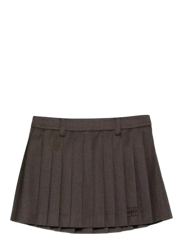 Miu Miu Wool Skirt - Multicolor