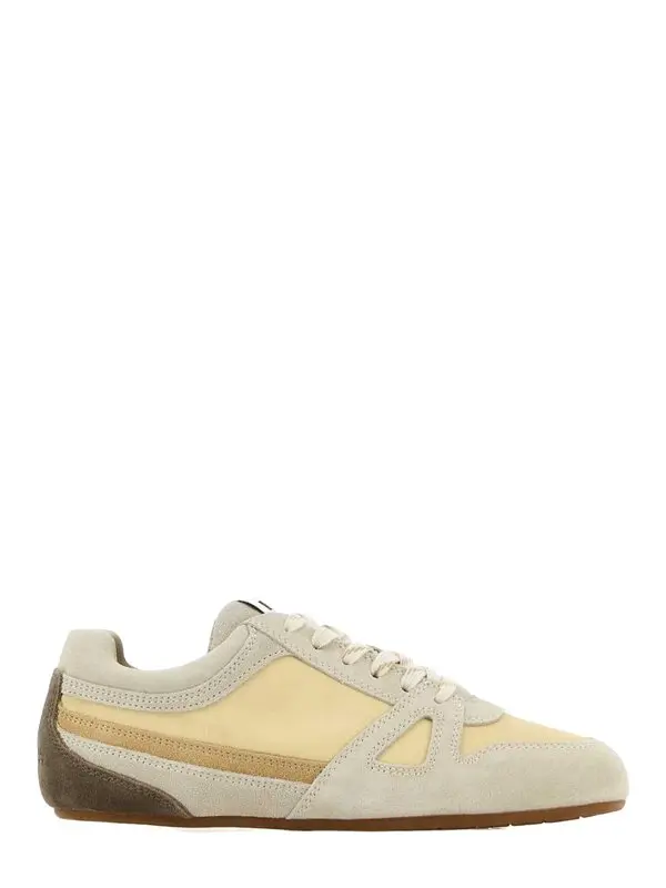 Isabel Marant Étoile Two-tone Suede And Canvas Senny Sneakers - Multicolor