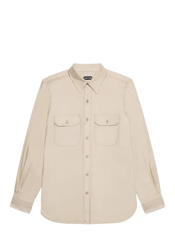TOM FORD Cotton Shirt - Beige
