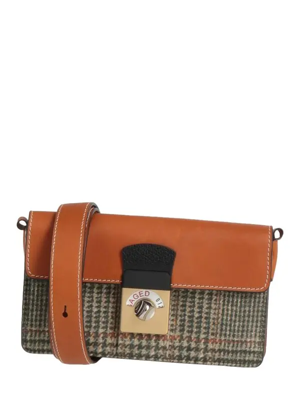 MAISON MARGIELA Plaid Shoulder Bag - Brown