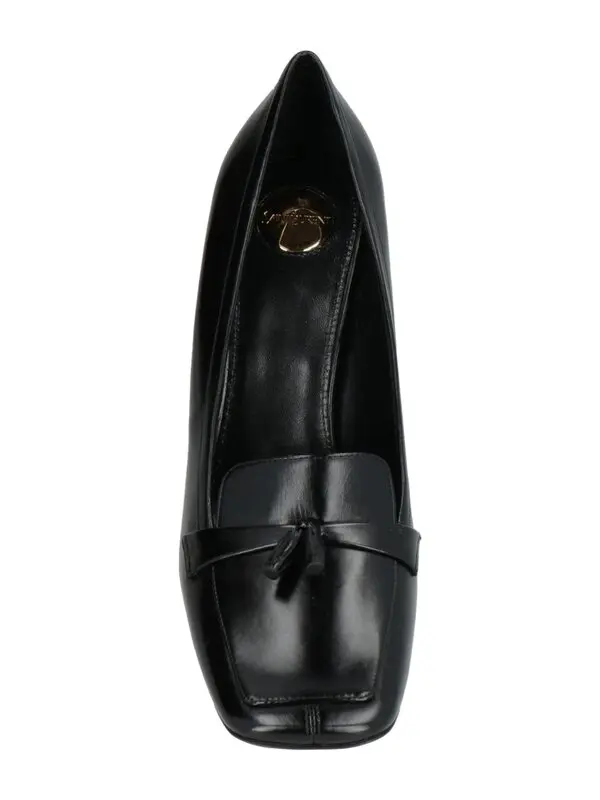 Saint Laurent Square Toe Loafers - Black