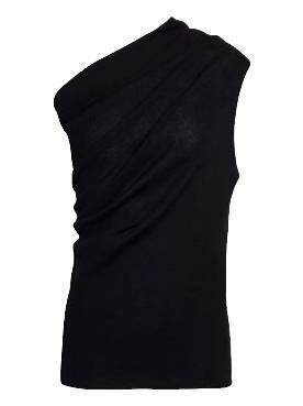 Rick Owens One-shoulder Sleeveless Top - Black