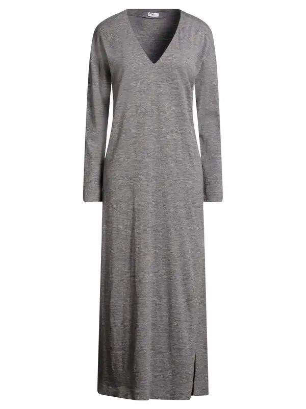 Brunello Cucinelli Minimalist Knit Dress - Gray
