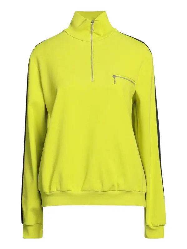 Tory Burch Minimalist Half-zip Long-sleeve Top - Yellow