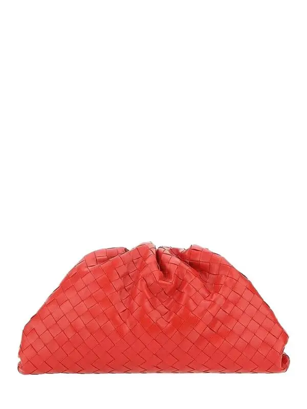 Bottega Veneta Weave The Pouch Handbag - Red