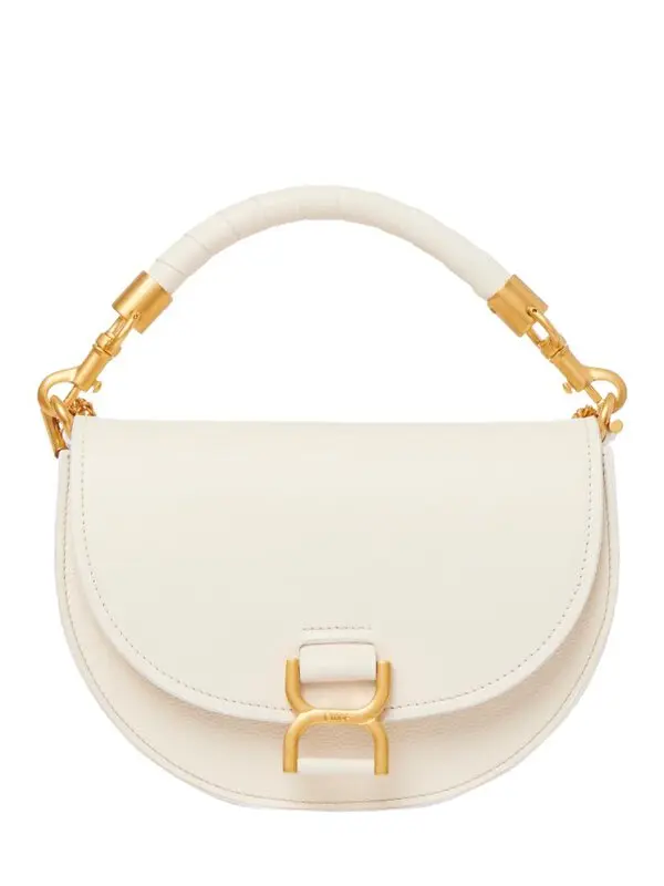 Chloé Marcie Chain Flap Hobo Bag - White