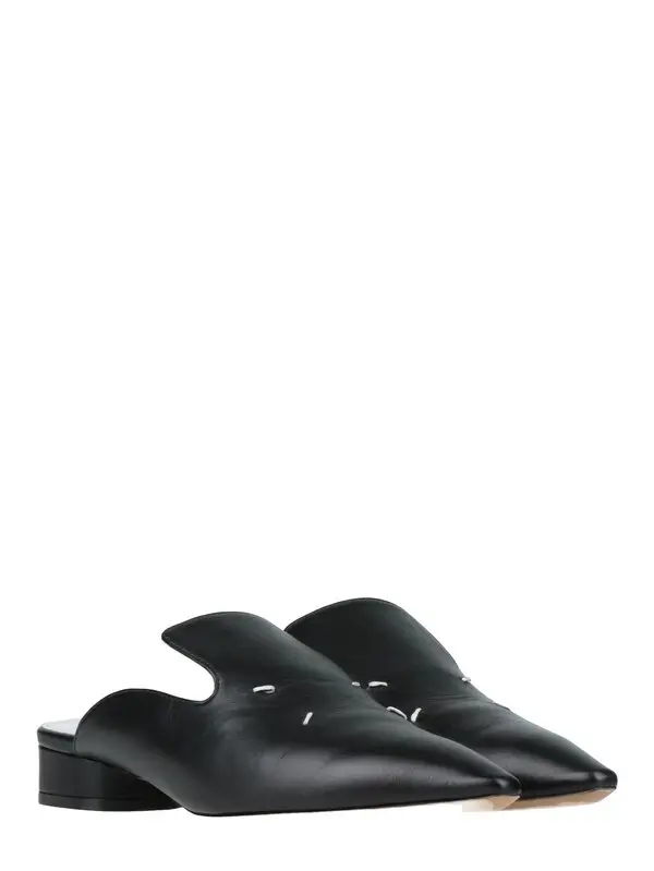 MAISON MARGIELA Minimalist Leather Shoes - Black