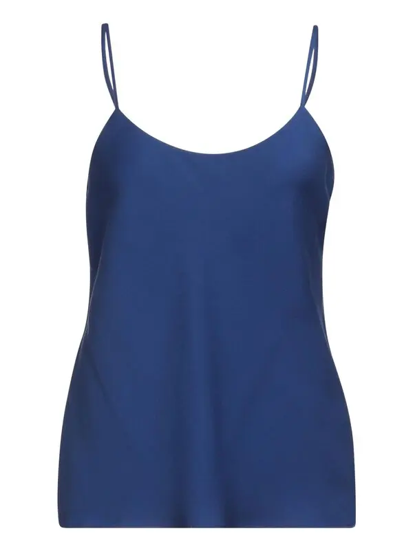 Max Mara Minimal Sleeveless Cami - Blue